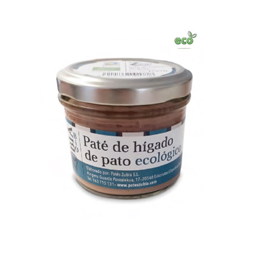 Frasco Paté de Hígado de Pato Ecológico Zubia 100 g. - Ansama